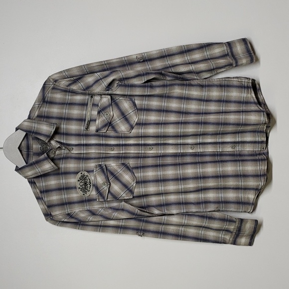 Point Zero | Shirts | Point Zero Plaid Roll Tab Sleeve Button Down ...